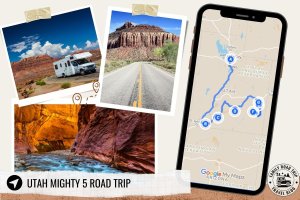 Utah Mighty 5 Road Trip Map + 1 Week Itinerary