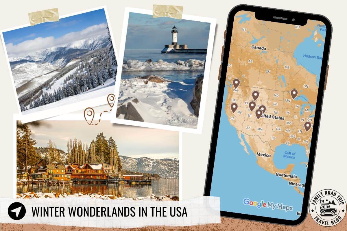 Winter Wonderland Destinations in USA | Family Road Trip